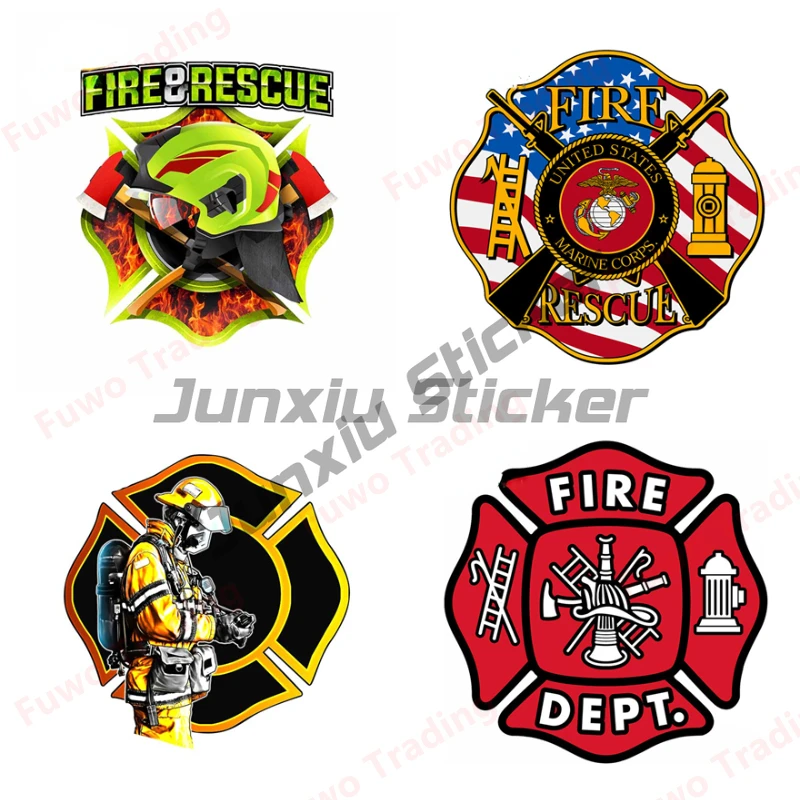 Fashion-Car-Stickers-Fire-Rescue-Firecracker-Vinyl-Decal-Window ...