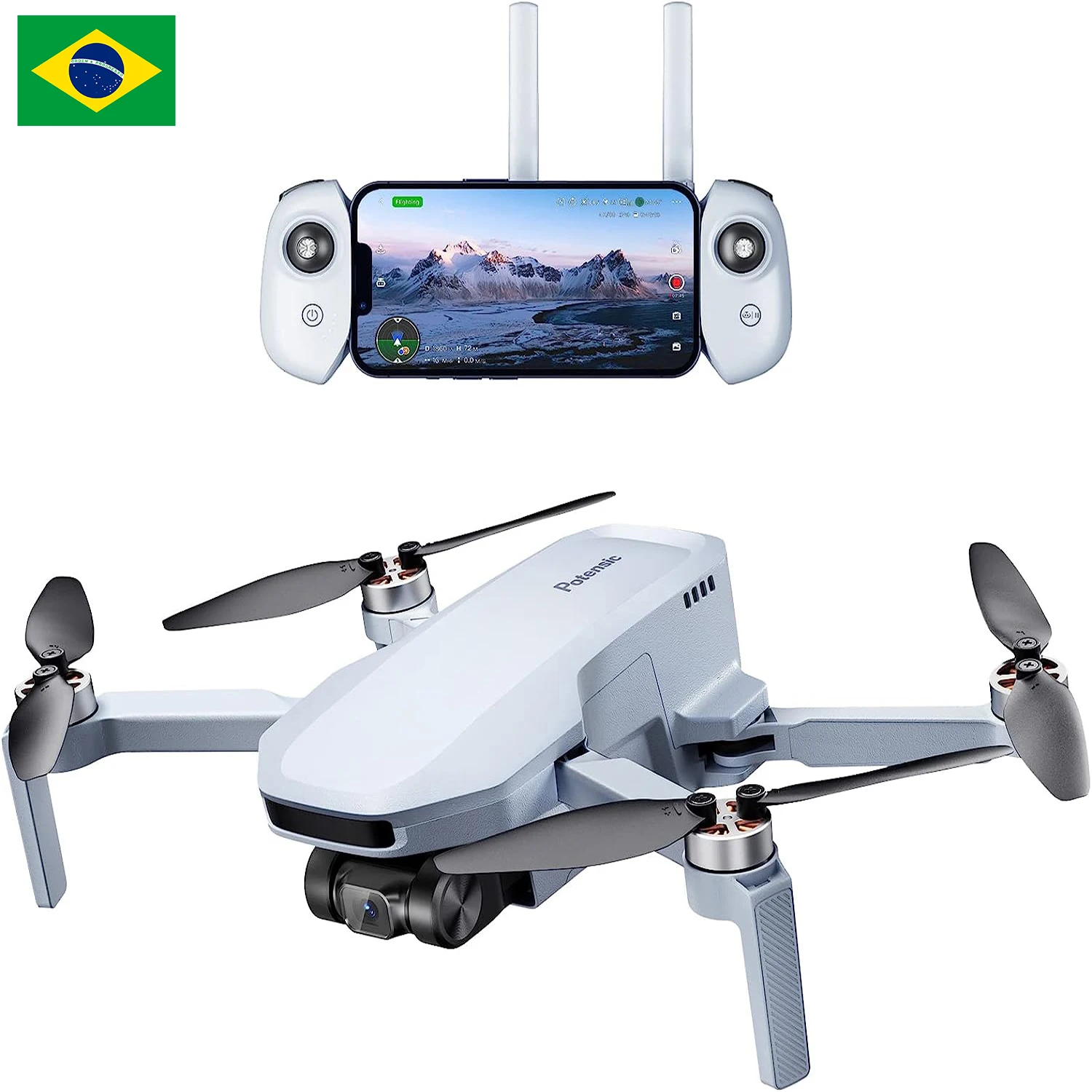 Potensic-Single-Axis-Gimbal-4K-GPS-Drones-Sob-249g-Max-4-km-para ...