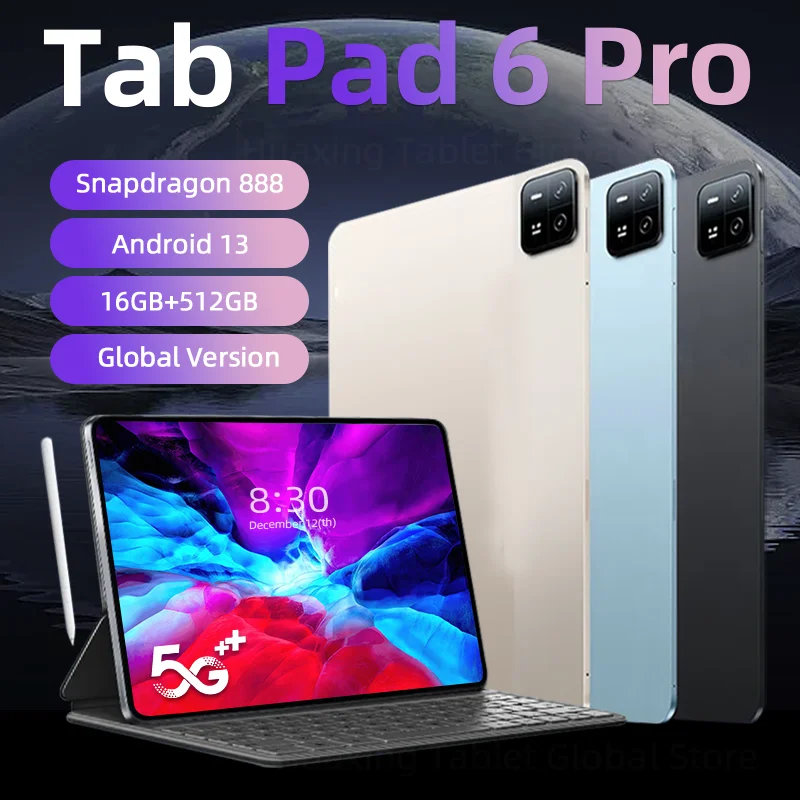 Tablet-Original-Vers-o-Global-Pad-6-Pro-Android-13-Snapdragon-888-HD-4K ...