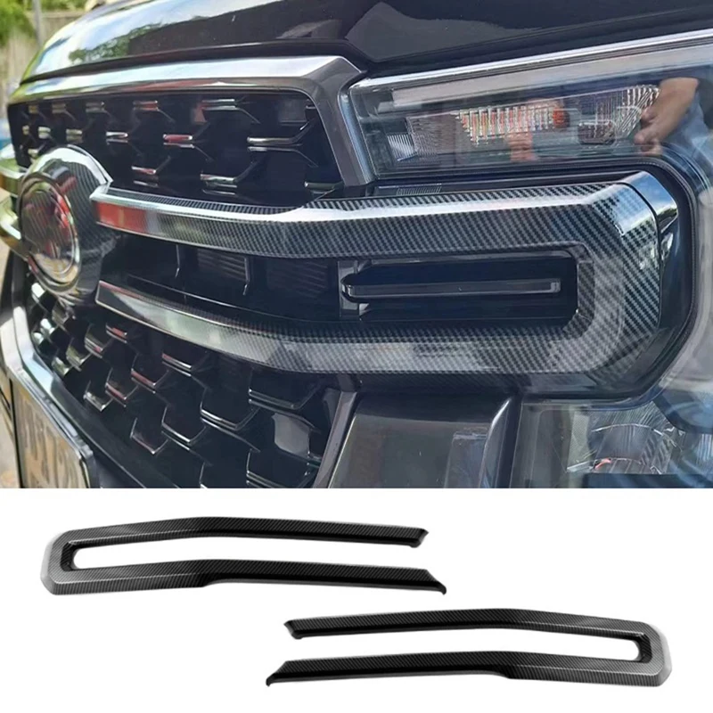 For-Ford-Ranger-2023-2024-Car-Front-Grill-Molding-Cover-Trim-Grille ...