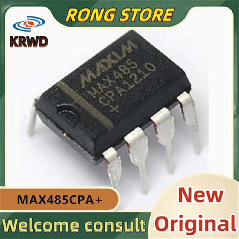 5PCS-MAX485-New-and-Original-Chip-IC-MAX485CPA-DIP-8-Low-Power ...