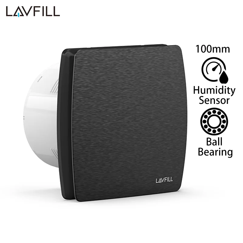 230V Duct 4" 100MM Timer Humidistat Smart Shower Toilet Bathroom ...