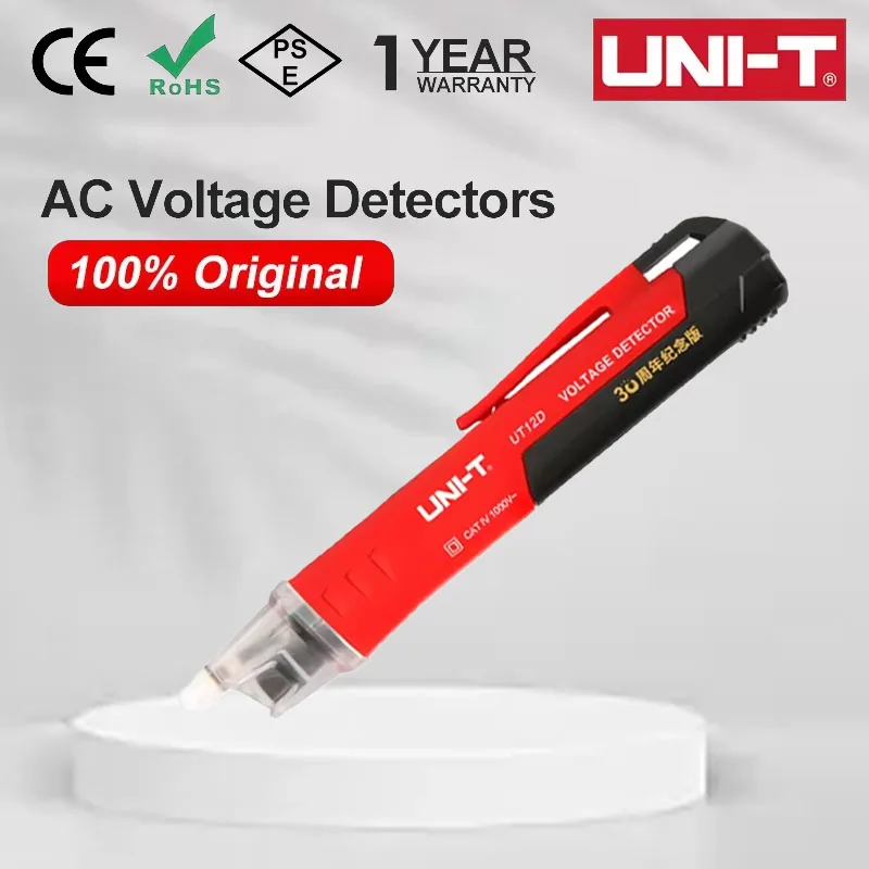 UNI-T AC Voltage Detector UT12D Non Contact Voltage Tester 12V-1000V ...