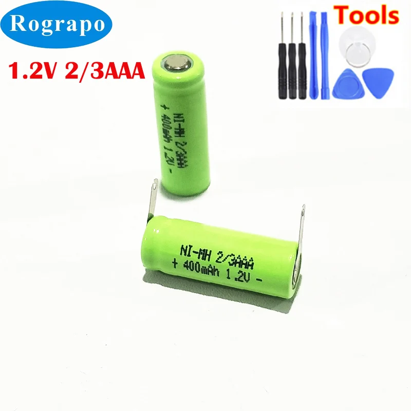 10pcs-400mah-1-2V-2-3AAA-ni-mh-rechargeable-battery-2-3-AAA-nimh-cell ...