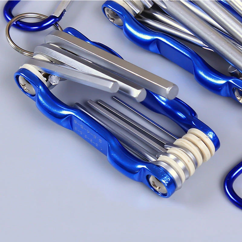 Folding Hex Wrench Metal Metric Allen Wrench Set Hexagonal Screwdriver ...