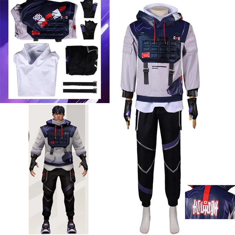 Game-Valorant-Cosplay-Clothes-ISO-Jacket-Set-Adult-Roleplay-Outfits ...