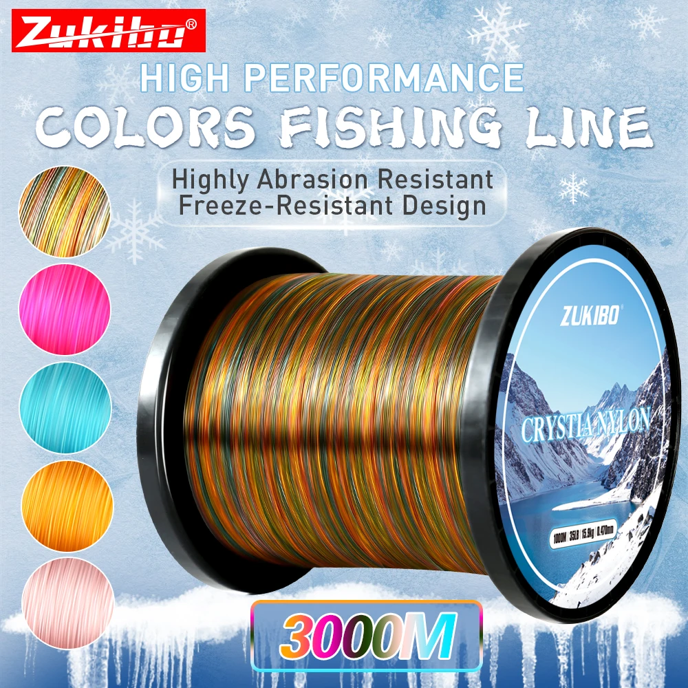 ZUKIBO-3000M-Colors-Crystal-Nylon-Line-High-Quality-Japan-Monofilament ...