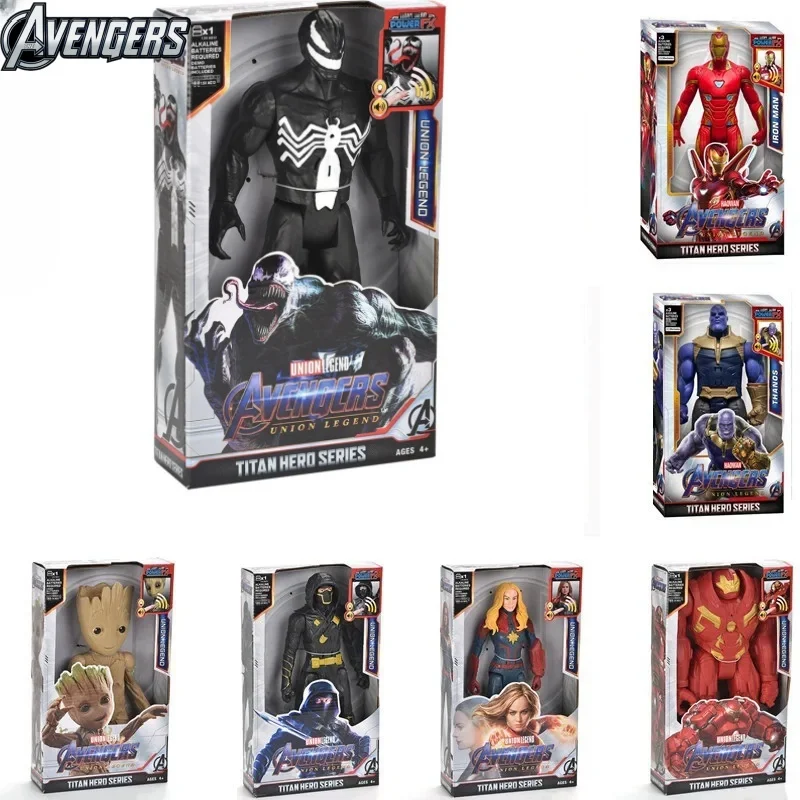 30cm Marvel Avengers Toy Thanos Hulk Spiderman Iron Man Captain America ...
