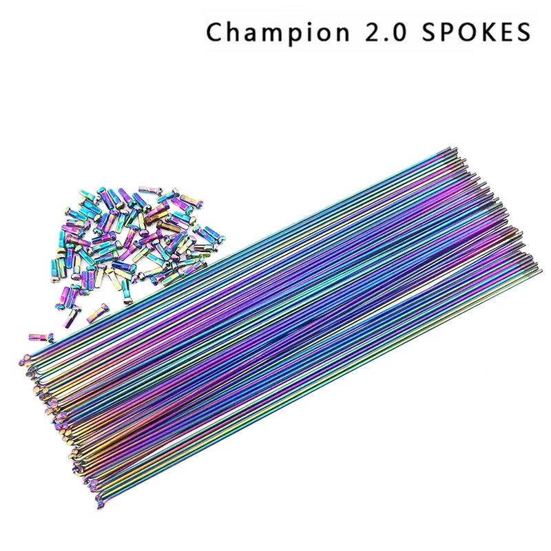 Champion-2-0-J-bend-Straight-Pull-Bike-Accessories-Spokes-Color-Plated ...