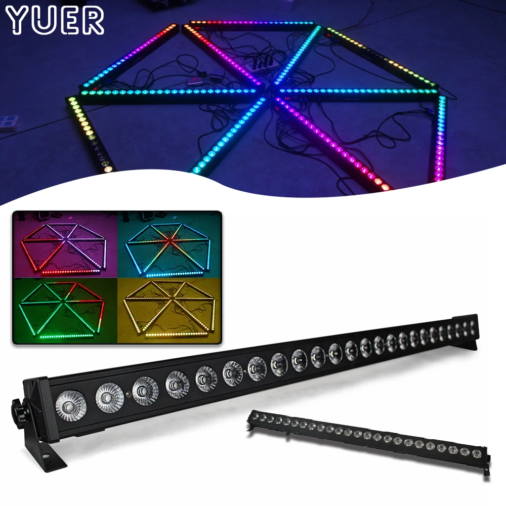 24x3w RGB 3IN1 Led Wall Washer Light DMX Wash Bar Led lamp 2/4/6/7/12 ...