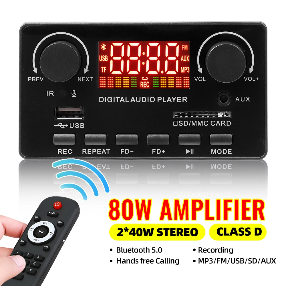 2-40W-MP3-WAV-Decoder-Board-Bluetooth-5-0-80W-Amplifier-Support-USB-TF ...