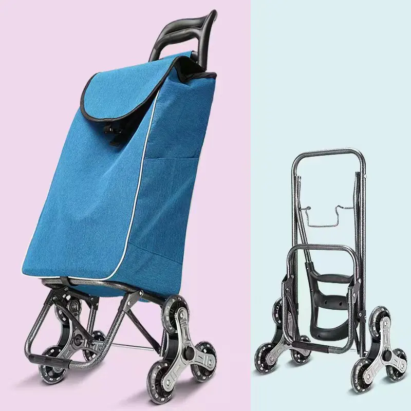 Iron-Connecting-Six-Wheel-Outdoor-Hand-Buggy-Folding-Trolley-Shopping ...