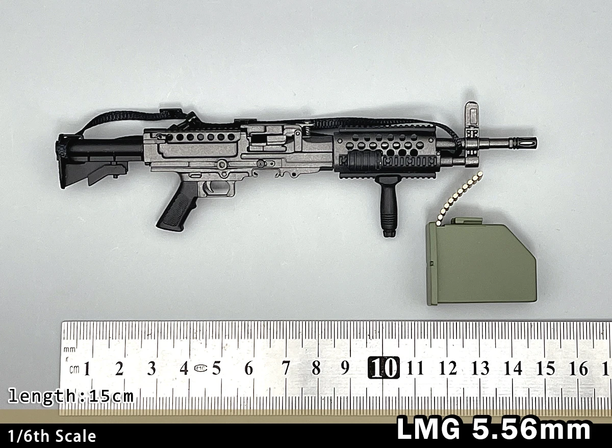Nova escala 1/6 lmg 5.56mm 77028 modelo para figura de ação de 12 ...