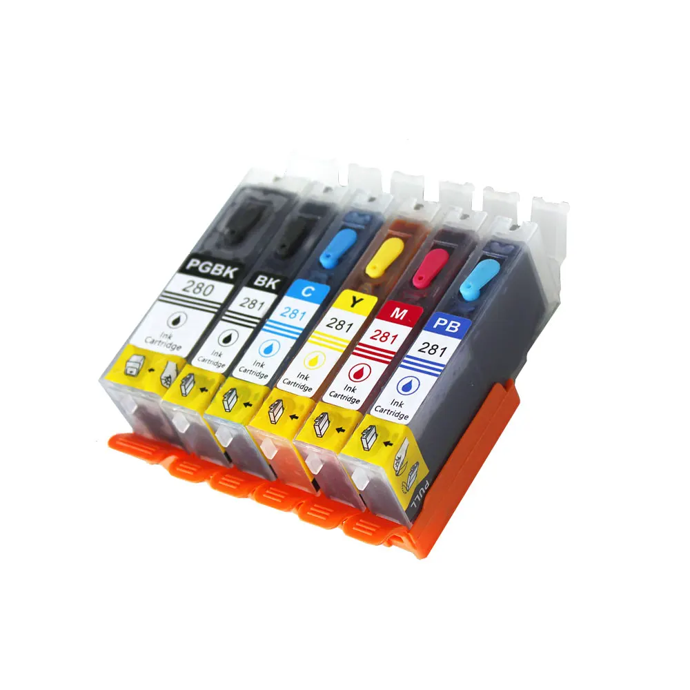 PGI-280 PGI280 Refillable Ink Cartridge for Canon TS702 TR7520 TR8520 ...