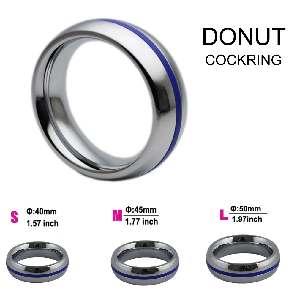 Metal Donuts Cock Rings Steel Cockring Penis Delay Ring Erection Rings ...