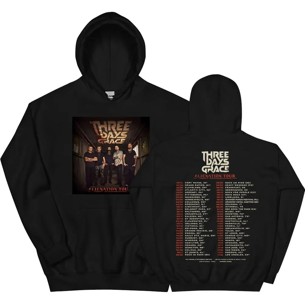 Alienation Tour 2026 Hoodies Rock Band Three Days Grace Sweatshirts ...