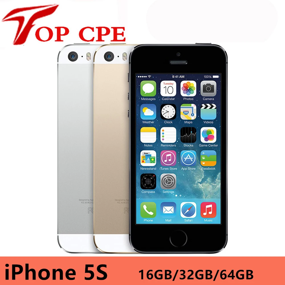 Apple original iphone 5S desbloqueado 16gb/32gb/64gb rom 1gb ram icloud ...