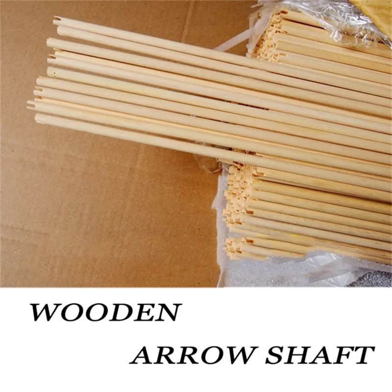 32-5inch-8mm-Wooden-Arrow-Shaft-10-15pcs-Recurve-Bow-Longbow-Shooting ...
