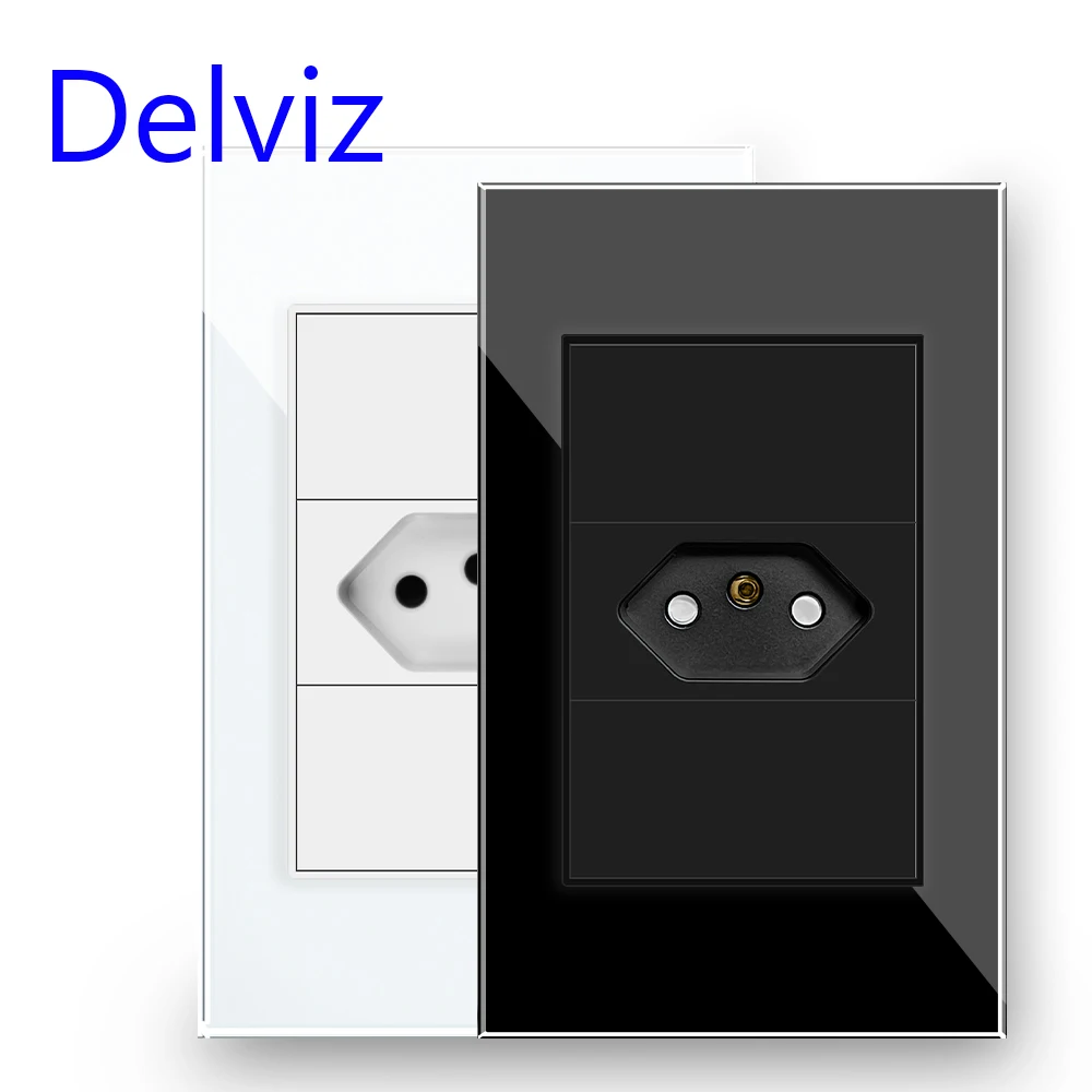 Delviz-Brazil-Standard-Power-Outlet-10A-20A-1-Pins-hole-AC-110V-250V ...