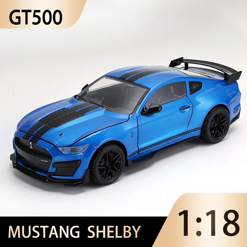 1-18-Ford-Mustang-Shelby-GT500-Large-Size-Alloy-Sports-Car-Model ...