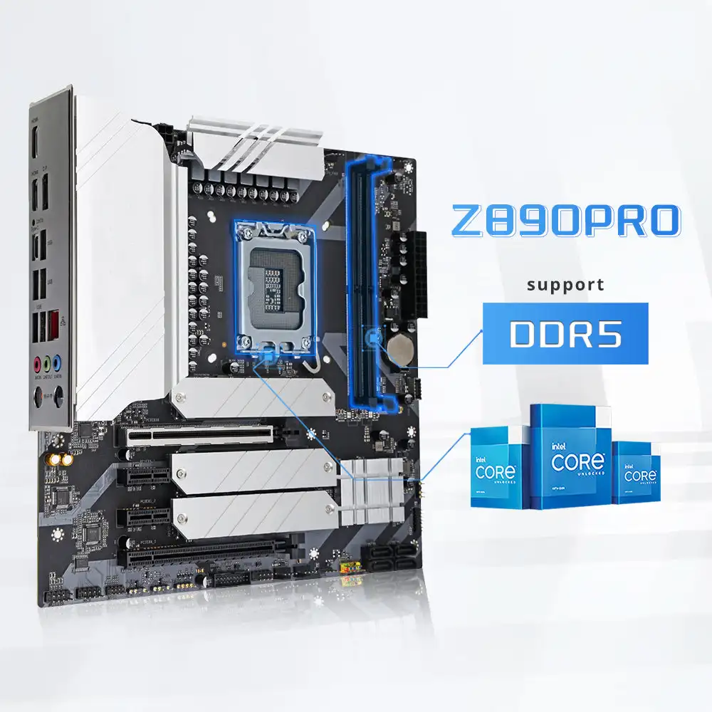 HISWISER Intel Z890 PRO Micro ATX Motherboard LGA 1851 slot Core Ultra ...