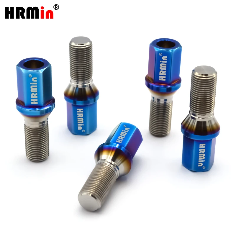 HRMin car never rust M14*1.25*28-45mm Gr.5 titanium Cone seat ...