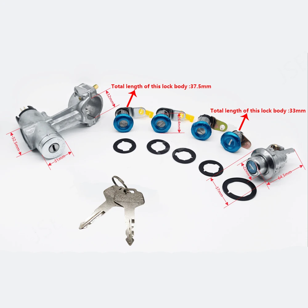 Brand New Ignition Starter Switch with Door locks Set 48700-02W00 48700 ...