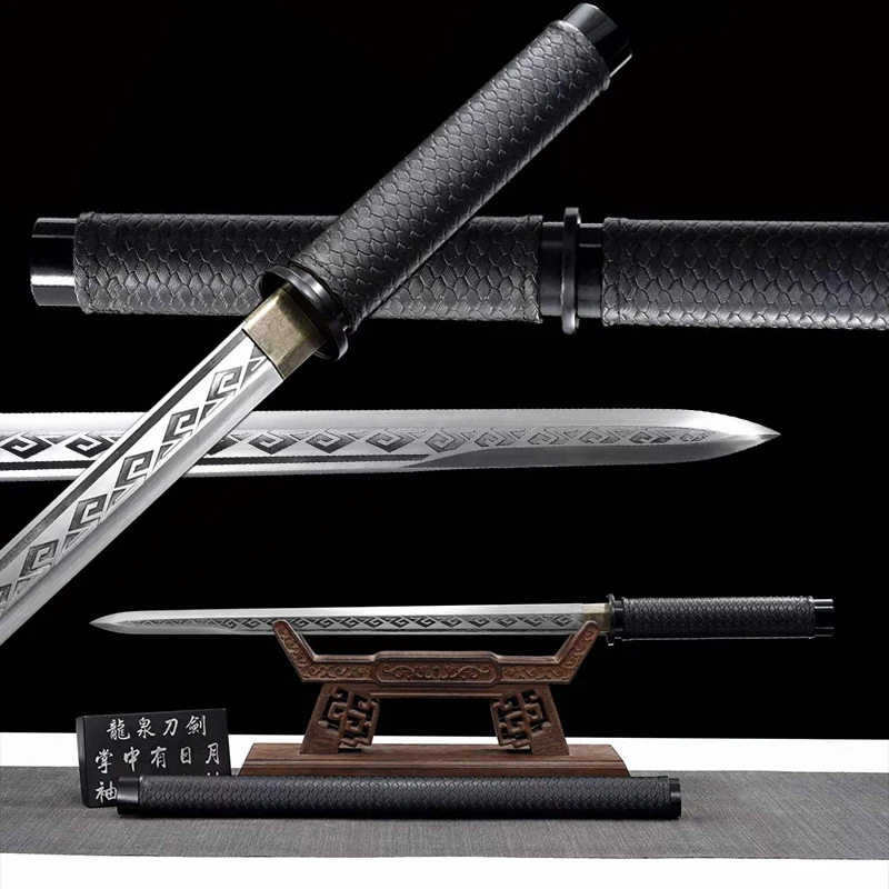 Tang-Jian-Short-Sword-Chinese-Tactical-Swords-Manganese-Steel-Wooden ...