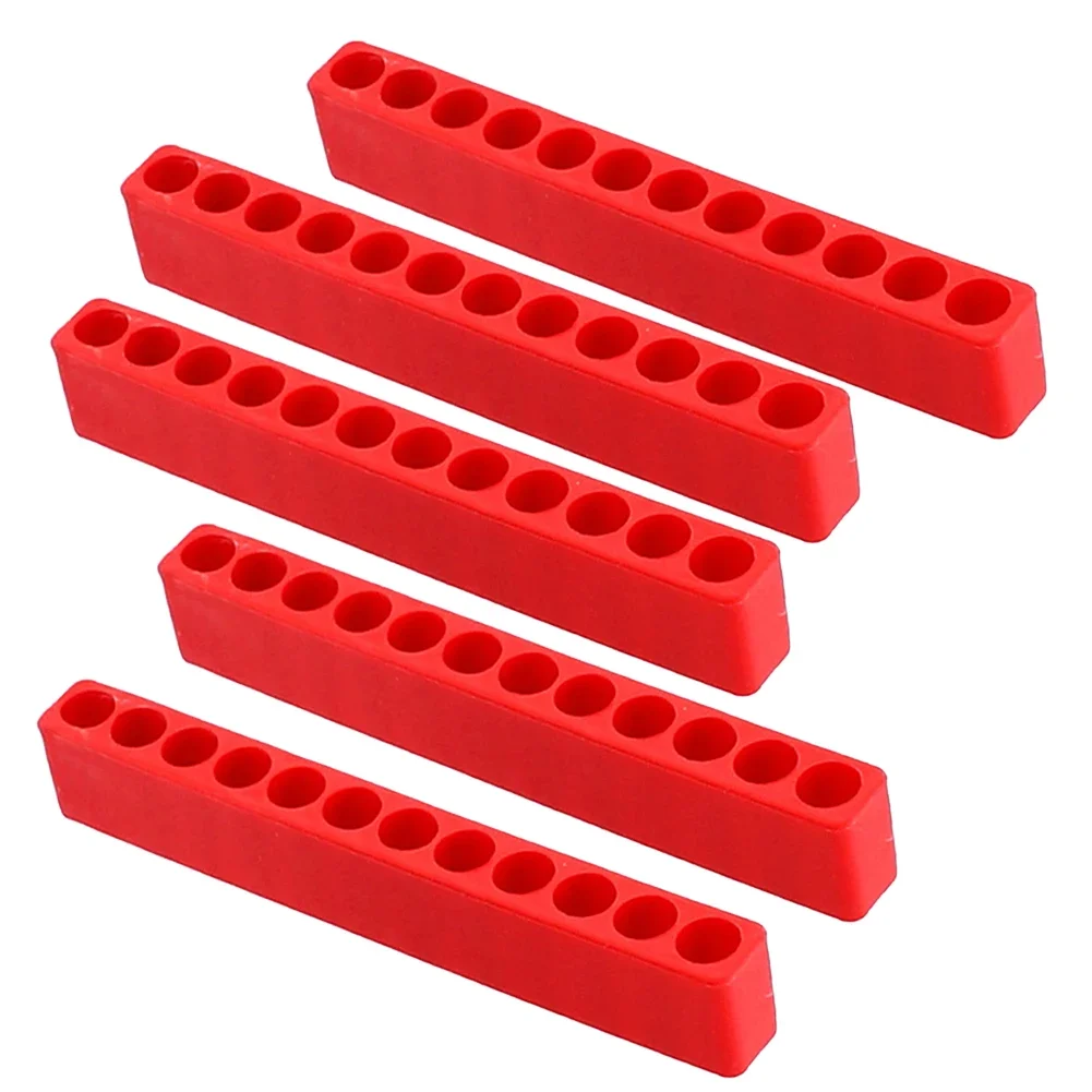 Stylish-Screwdriver-Bit-Organizer-5pcs-12-Hole-Plastic-Bit-Holder-Space ...