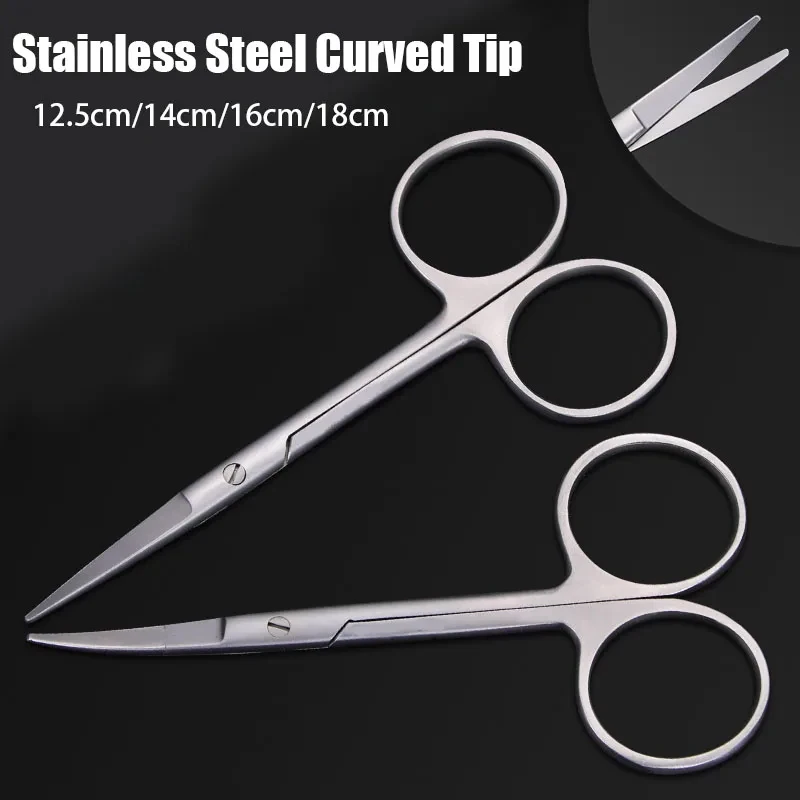 Stainless-Steel-Curved-Straight-Tip-12-5-16-18cm-Forceps-Locking-Clamps ...