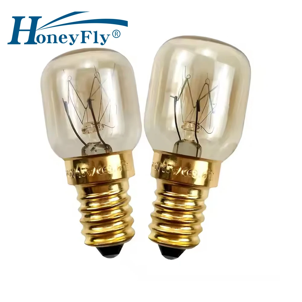 HoneyFly 5pcs Oven Toaster Steam Bulb E14 T25 220-240 15W 25W High ...