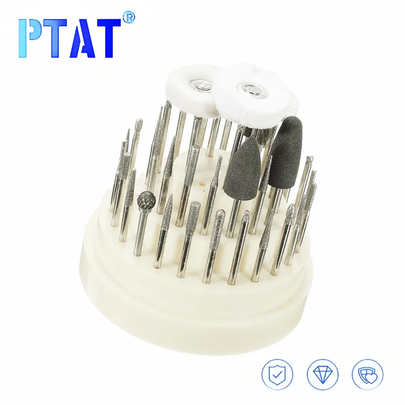 41 Pcs Dental Lab Teeth Whitening Equipment with Box Silicone Rubber ...