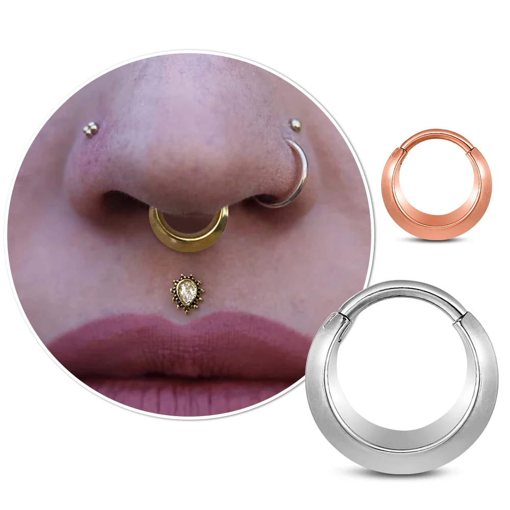 Giga-G23-Titanium-16G-Nose-Piercing-Rings-for-Women-Septum-Rings-Hoop ...
