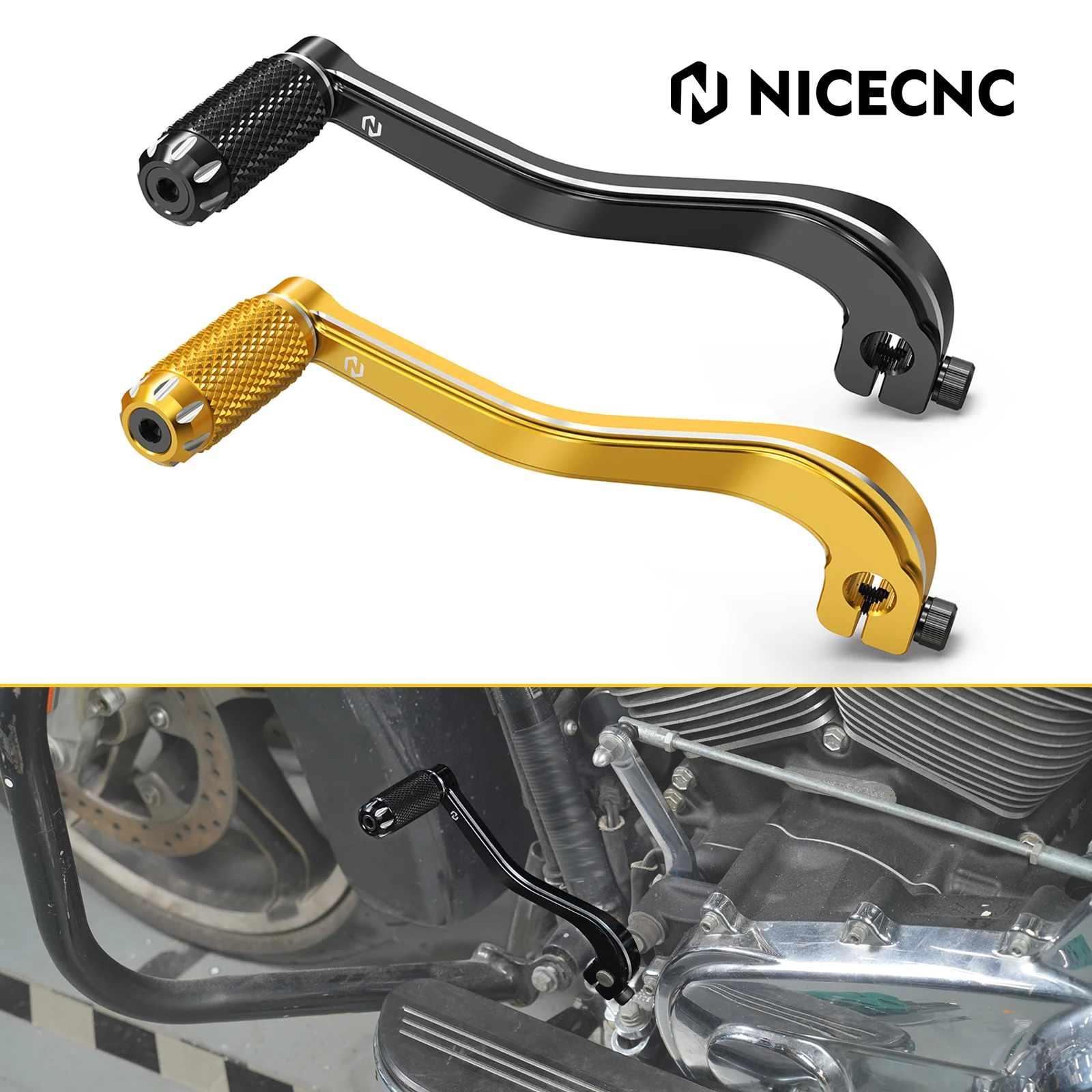 1x-Gear-Shifter-Shift-Lever-for-Harley-Dyna-Mid-Control-1991-2017 ...