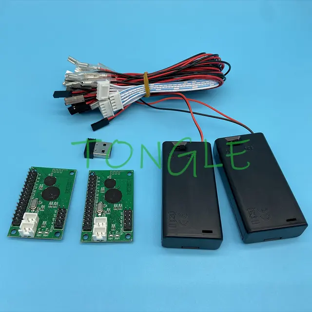 Wireless Arcade Game Controller Gamepad Copy SANWA Joystick Button USB ...