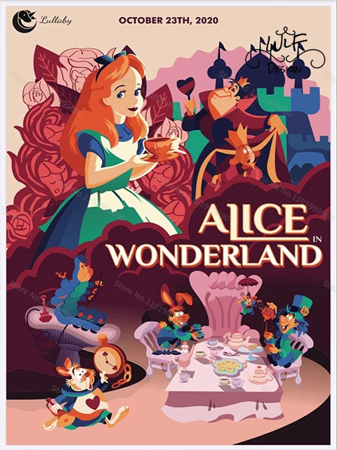 Alice In Wonderland Disney Poster