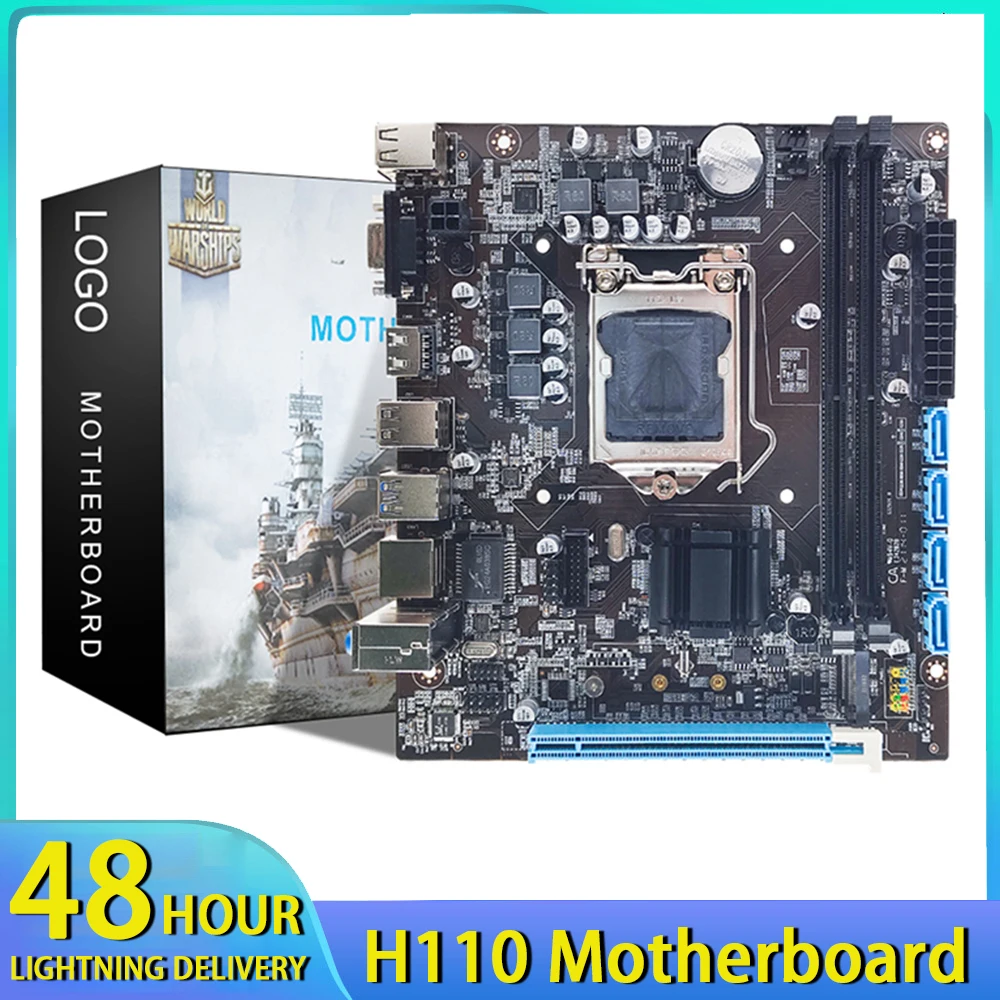 H110-Motherboard-Supports-LGA1151-6-7-8-Generation-CPU-Processor-LGA ...