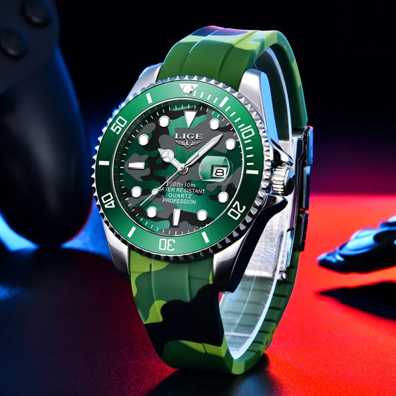 LIGE-New-Fashion-Mens-Watches-Top-Brand-Luxury-Camouflage-Quartz-Wrist ...
