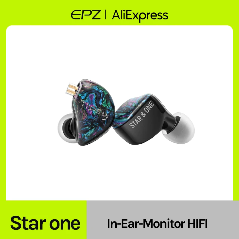 EPZ-X-Tipsy-Star-One-Monitor-Earphones-In-Ear-Wired-IEM-Hifi-Sing ...