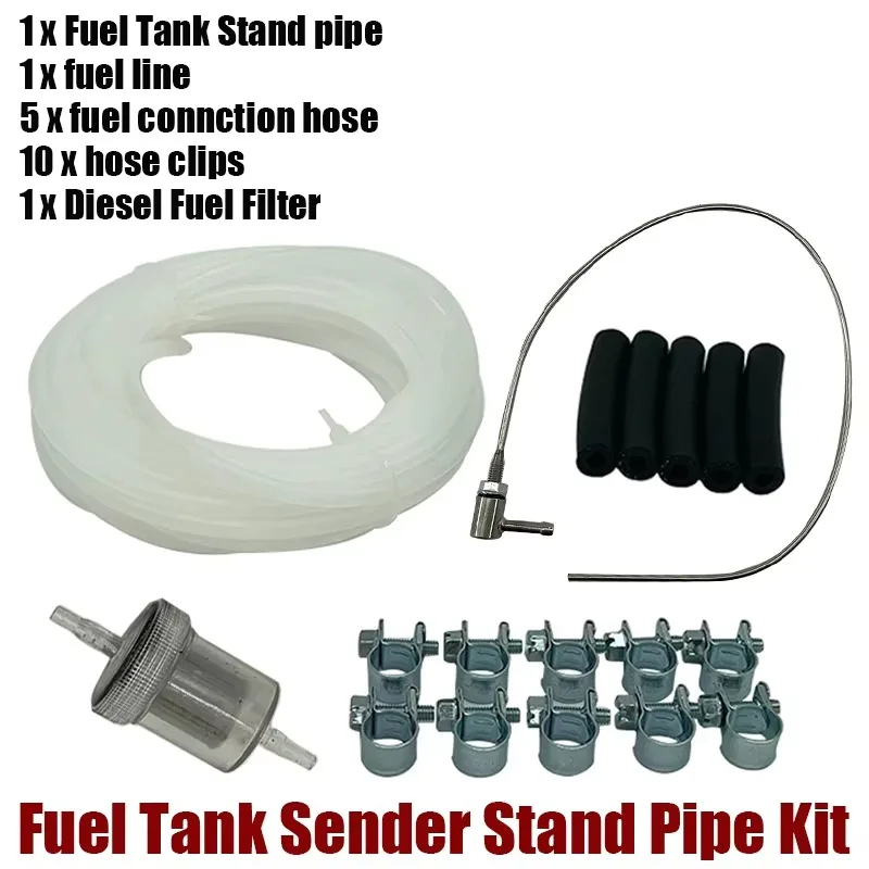 Diesel Heater Fuel Line 47cm Fuel Tank Sender Stand Pipe Pick Up Hose ...