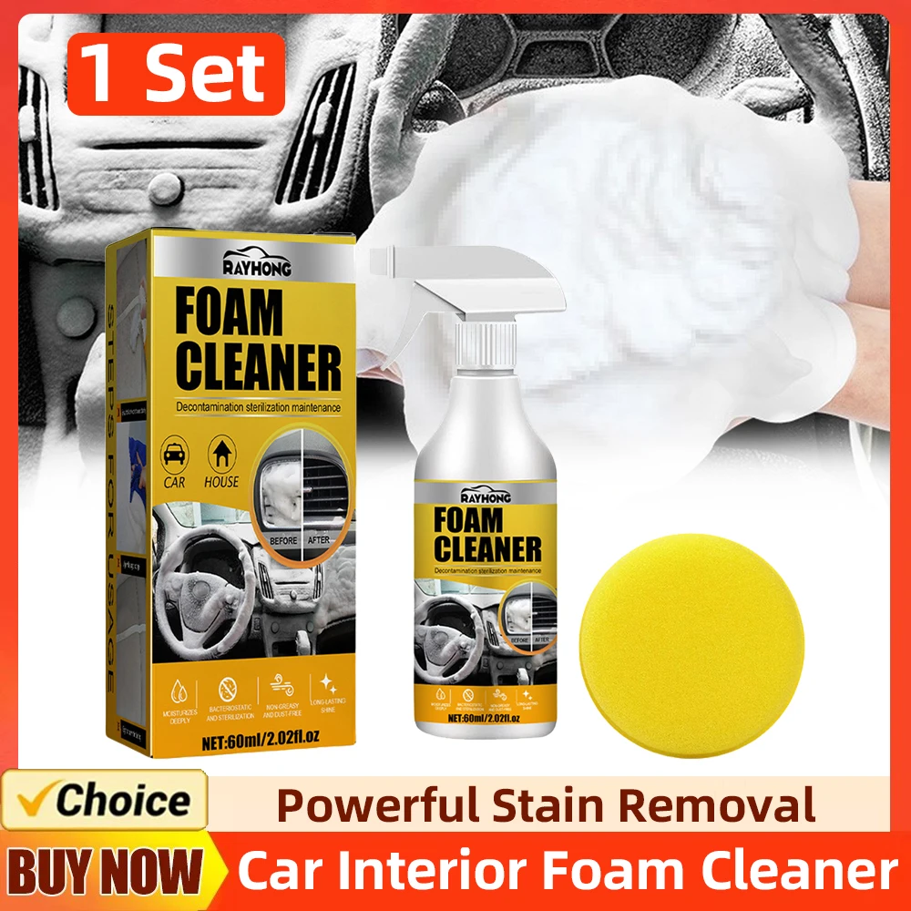60ml-Car-Interior-Foam-Cleaner-Multifunctional-Foam-Cleaner-Car-Interior-Strong-Decontamination ...