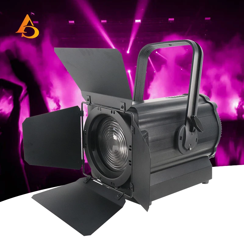 300W-LED-Fresnel-Spotlight-RGBW-CW-WW-With-electric-Zoom-Theater ...