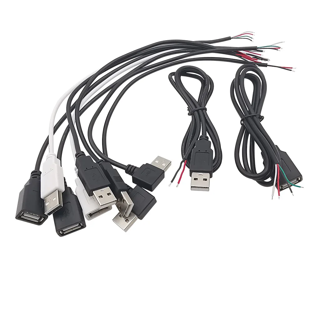 Usb Connector 2 Wires | Cable Power Usb Connector | Pigtail Wire Jack ...