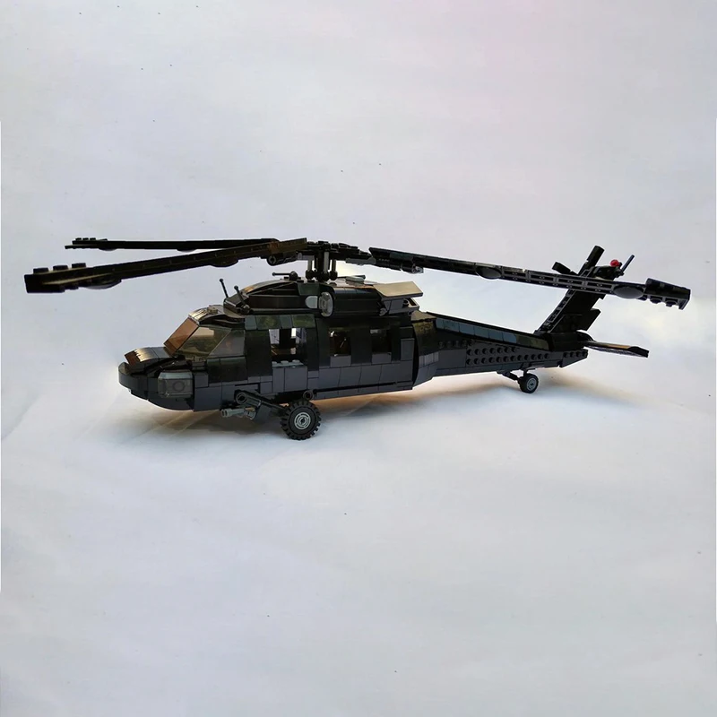 MOC-60106-UH-60-Black-Hawk-Army-Armed-Transport-Helicopter-Model-Bricks ...