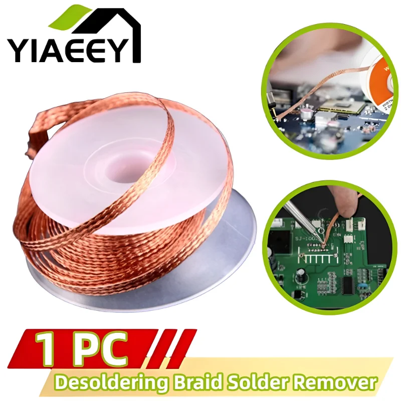 Desoldering-Braid-Tape-Copper-Solder-Wire-Soldering-Wick-Tin-Solder ...