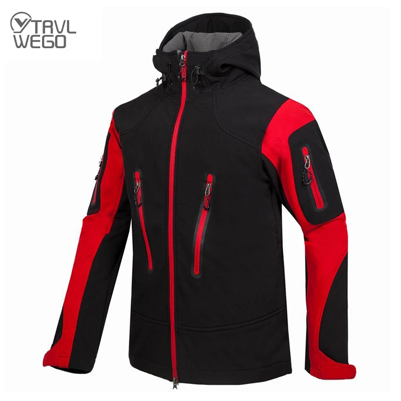 TRVLWEGO-Chaqueta-de-senderismo-Softshell-para-hombre-forro-polar ...
