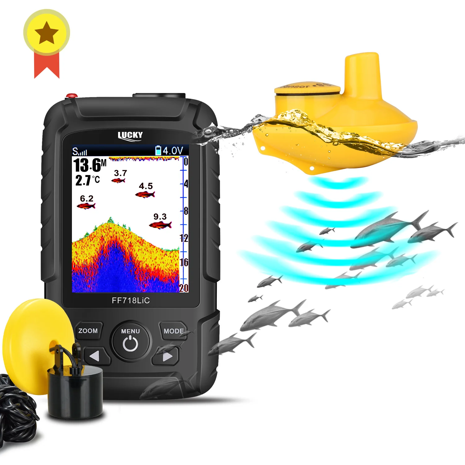Lucky-FF718LiC-Real-Waterproof-Fish-Finder-Monitor-2-in-1-Wireless ...