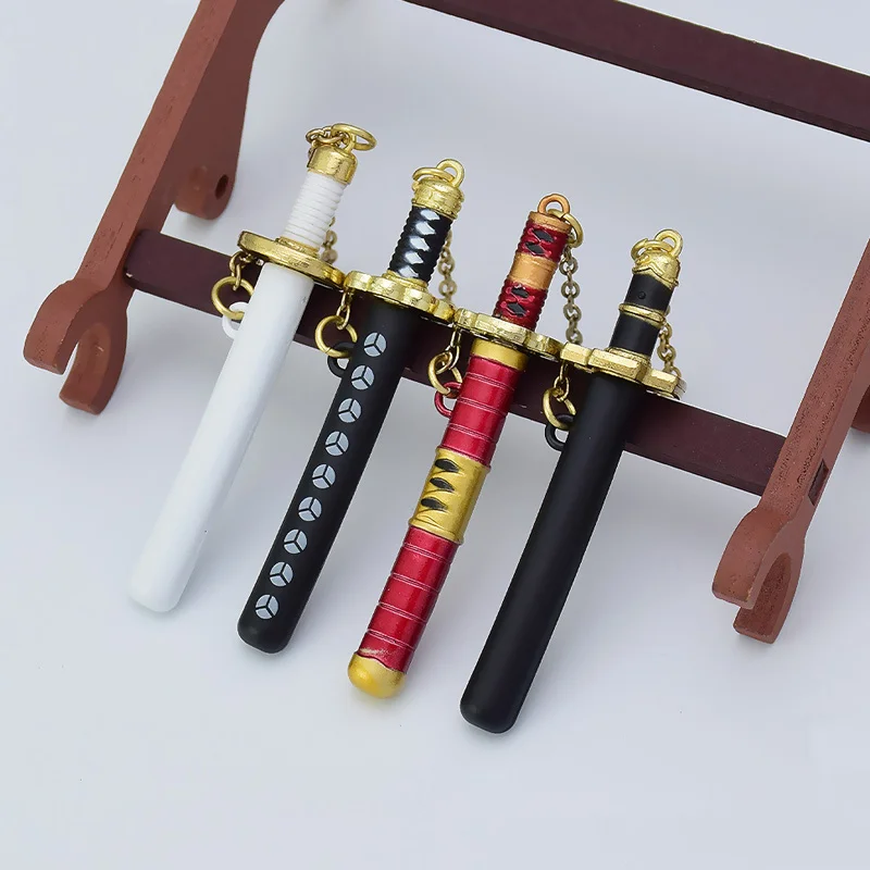 One-Piece-Anime-Mini-Katana-Metal-Short-Sword-Key-Chain-Cosplay-Weapon ...