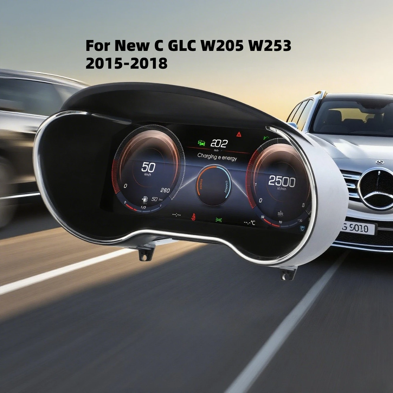 Dashboard For New C GLC W205 W253 2015-2018 Cluster Screen 2K Digital ...