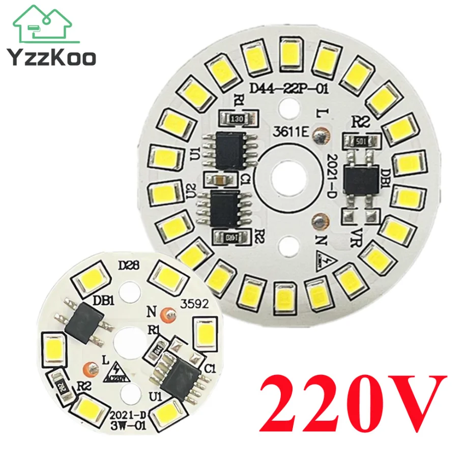 YzzKoo-LED-Bulb-Patch-Lamp-SMD-Plate-Circular-Module-Light-Source-Plate ...